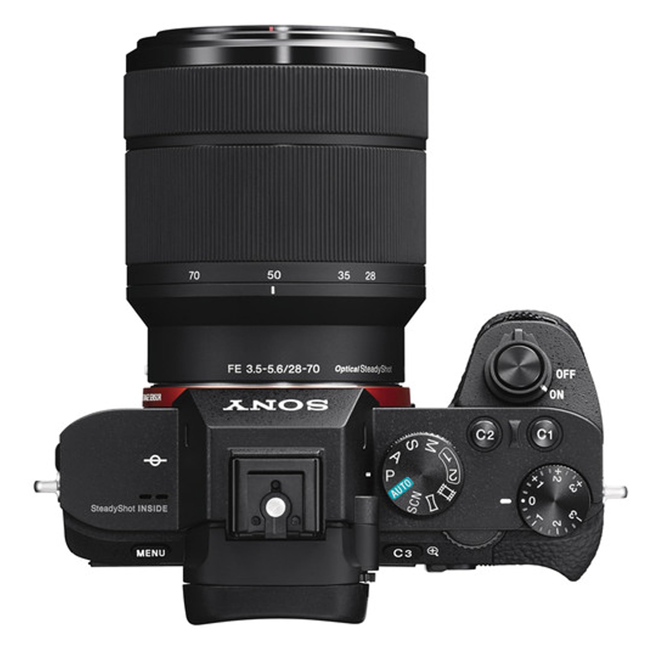 Sony a7 II Mirrorless Digital Camera 24MP w/ 28-70mmmm Lens, 128GB Memory,.43 Wide & 2X Lenses, Case. Tripod, Filters, Hood, Grip,Spare Battery & Charger, Software Kit -Deluxe Bundle