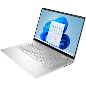 HP Envy x360 15.6" Touchscreen FHD 2-in-1 Business Laptop Computer, 12th Gen Intel 12-Core i7-1260P, 16GB DDR4 RAM, 1TB PCIe SSD, WiFi 6, BT 5.3, Backlit KB, Windows 11 Pro, BROAG 64GB Flash Stylus