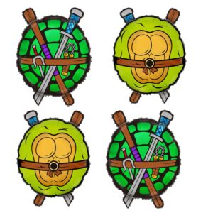 4pcs turtle shell balloons green turtles balloons for kids birthday party decoration baby shower decoration