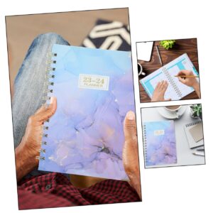 MAGICLULU 2pcs Note Pads Notebook Note Book Teacher Planner Home Supply Convenient Daily Planner Academic Year Planner 2023-2024 Planner Notepad Aluminum Alloy Household Office Handbook