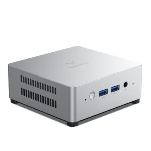 minisforum un100l mini pc 12th gen alder lake n100(up to 3.4ghz) desktop computer, lpddr5 16gb ram 512gb ssd, 1x hdmi, 1xdp, 1x usb-c 4k triple display, 1x 1000m lan port micro computer