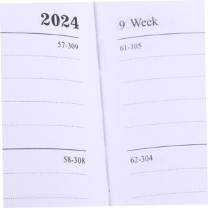 BUTIFULSIC 2024 Agenda Book daily agenda notebook schedule notebook daily schedule notepad notebook yearly notebook for planning notebooks office Planner portable imitation leather