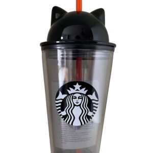 STARBUCKS Exclusive Limited Edition 2023 16 oz. Grande Kitty Ears Tumbler - Halloween