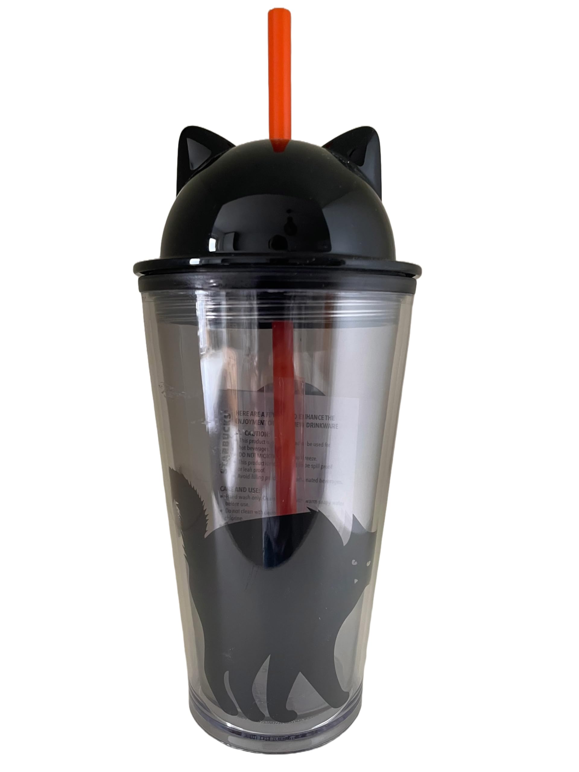 STARBUCKS Exclusive Limited Edition 2023 16 oz. Grande Kitty Ears Tumbler - Halloween