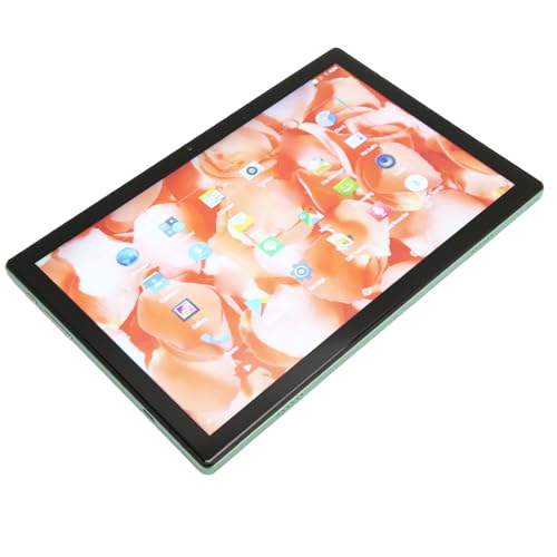 DAUZ Tablet, 5G WiFi Digital Tablet 8 Core 8GB RAM 256GB ROM FDH Screen Green for Stusy for Video (US Plug)