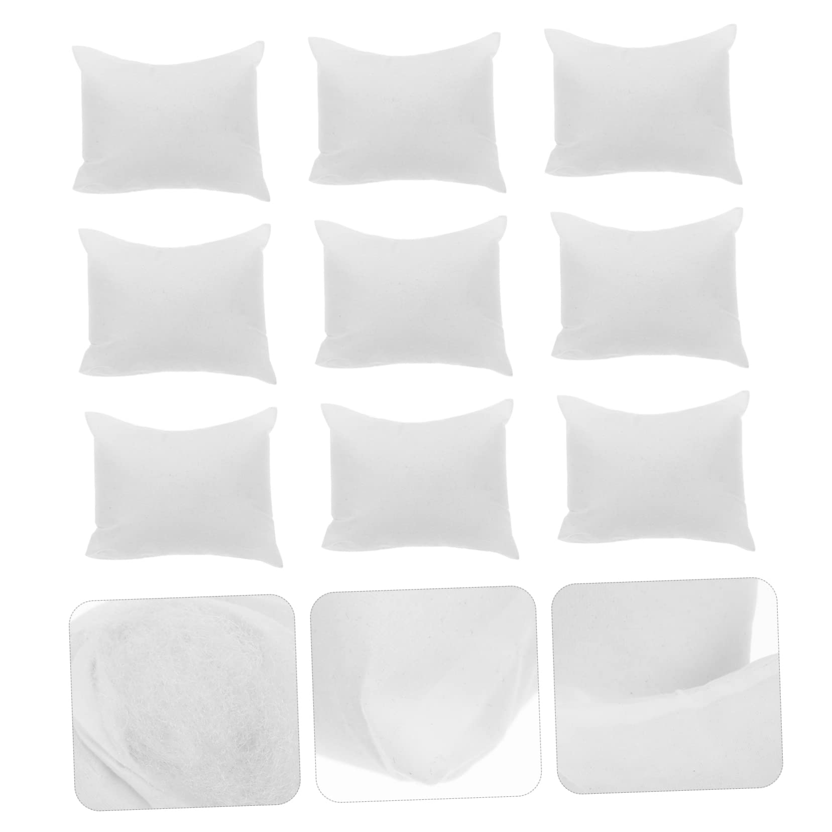 Abaodam 100 Pcs Watch Pillow Bolster Pillow Decorative Bracelet Display Watch Stand Bracelet Watch Jewelry Pillow Watch Winder Pillow Replacement Pillows Liner White Man Automatic Flannel