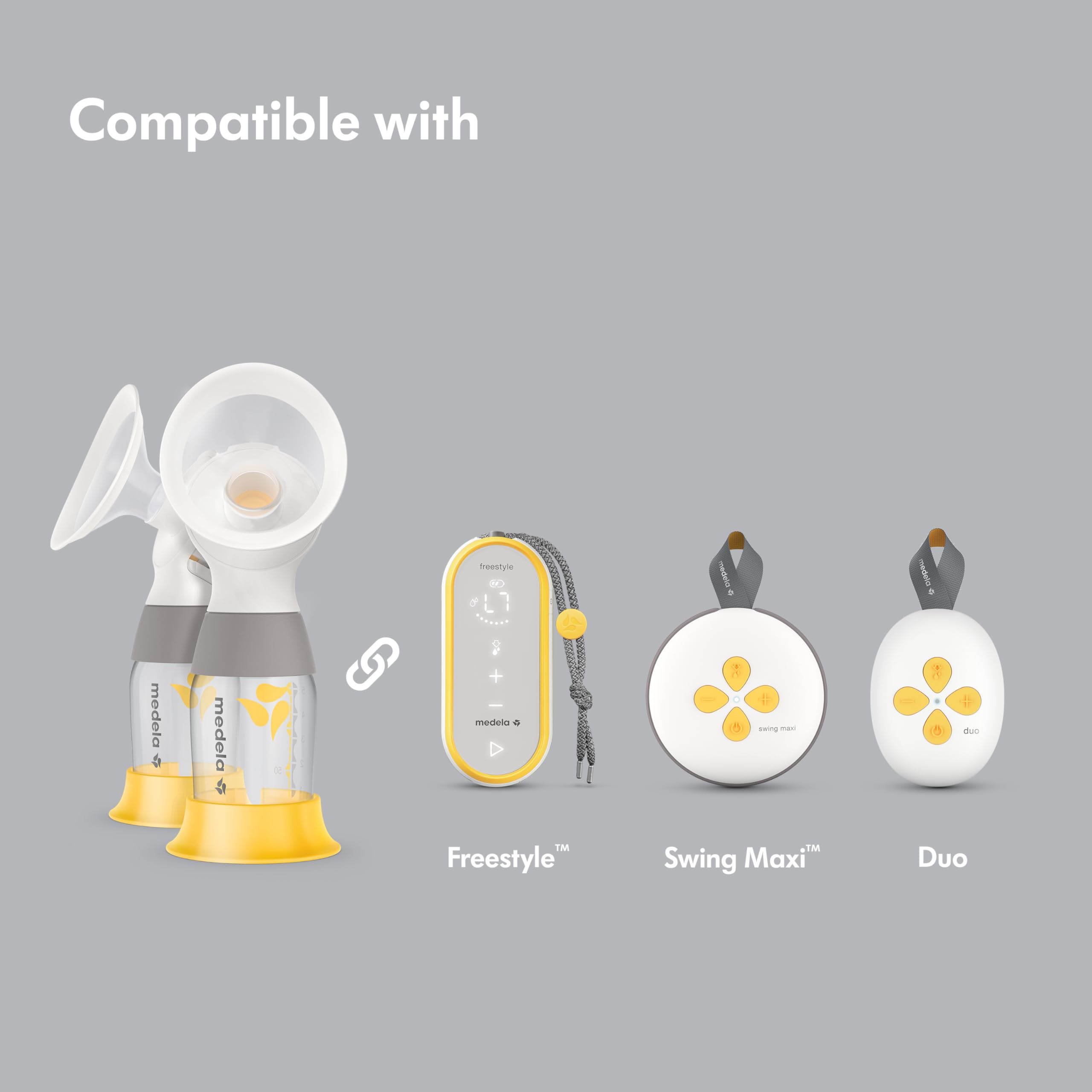 Medela Classic PersonalFit Flex Double Pumping Kit for Electric Breast Pumps Compatible with Freestyle, and Swing Maxi Breastpumps