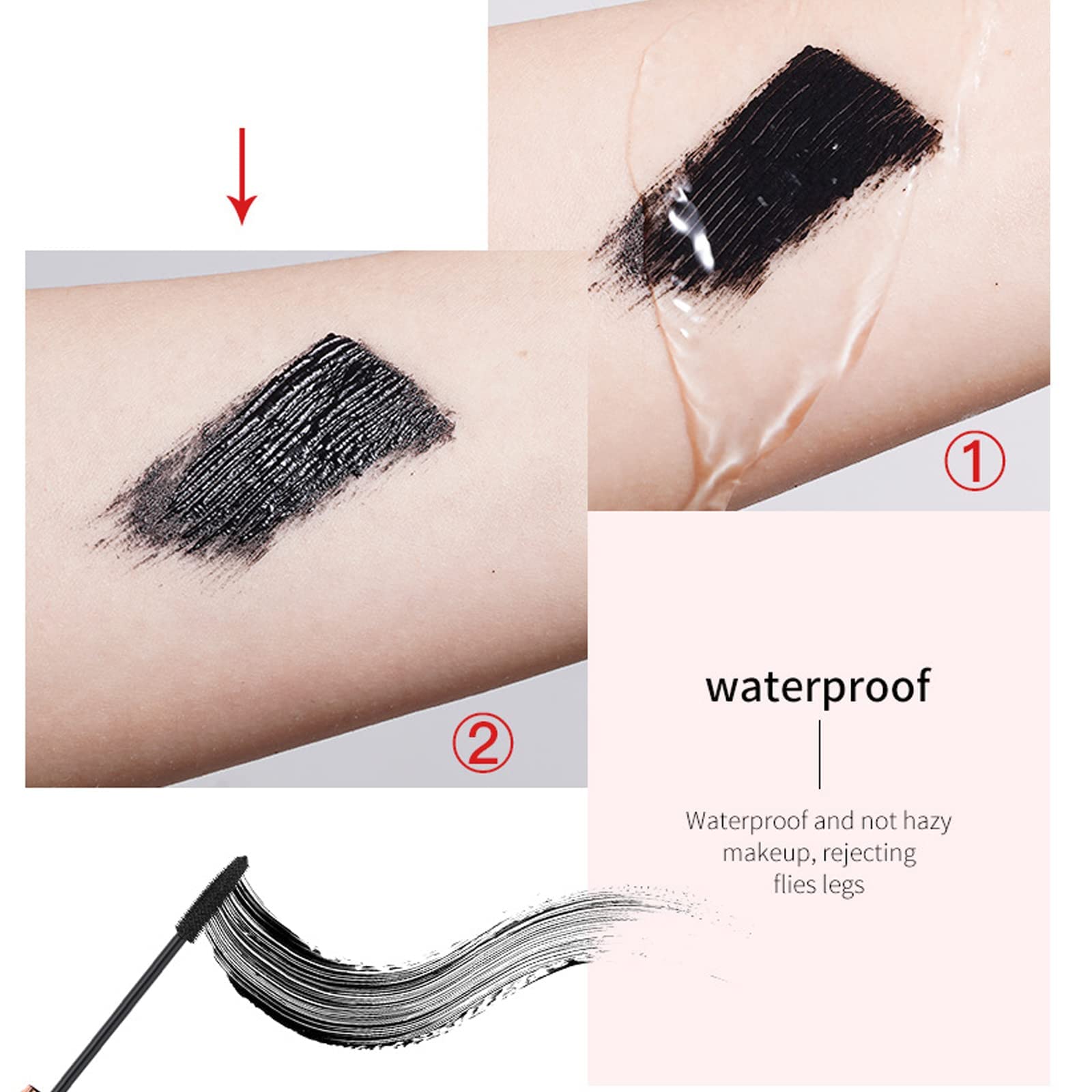 Yanquina Mascara, Yanqina Super Long Mascara, 4D Waterproof And Sweat Proof Mascara-Super Long Luxurious Mascara, 4D Stereo Lengthening Mascara, 4D Long Curling Hold Makeup Mascara