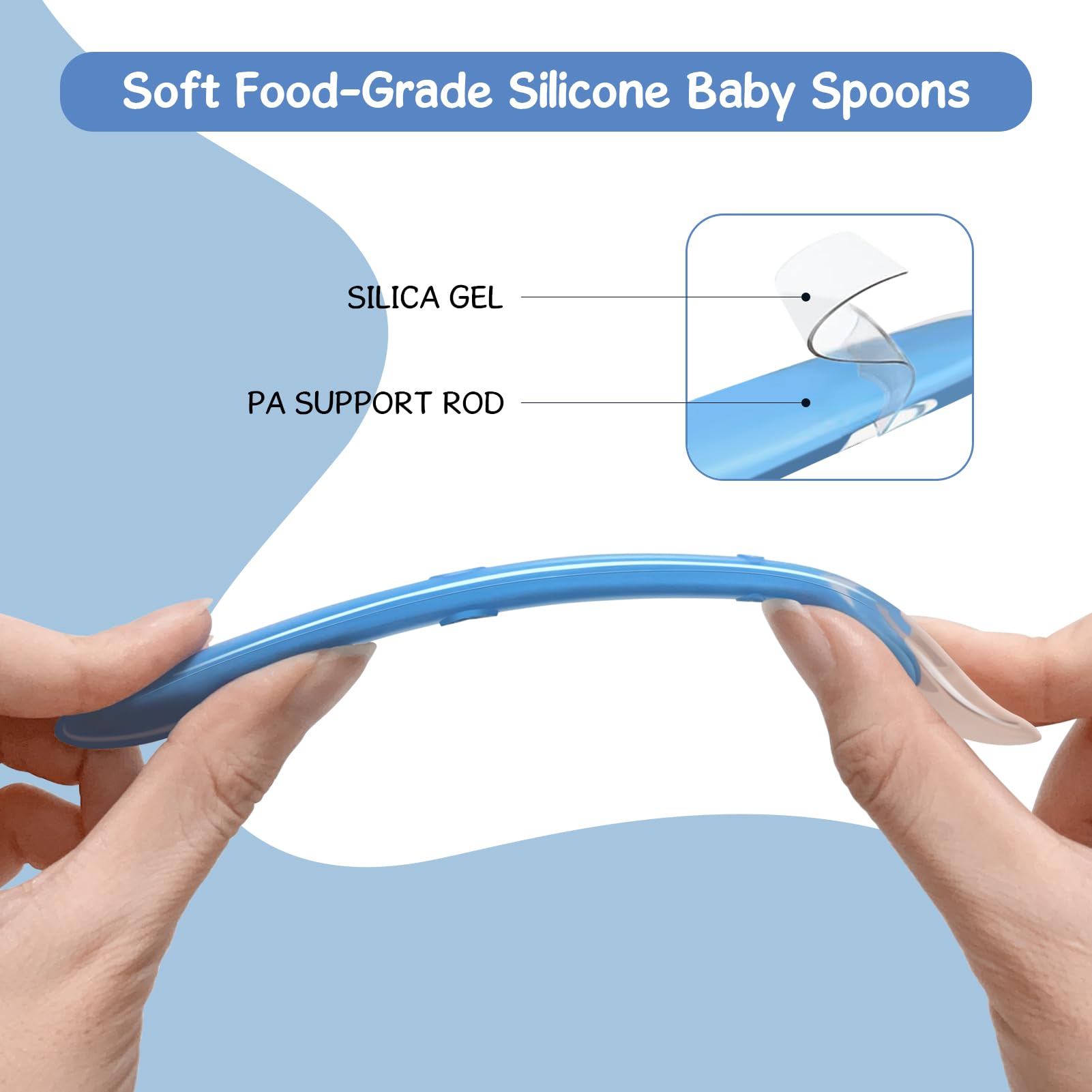 Silicone Baby Bibs Baby Feeding Set 3 Pcs & 2 Pcs Baby Spoons Silicone Bibs for Baby Girl Boy Adjustable Baby Essentials Newborn Toddler Utensils Food Grade Feeding Bibs Baby Stuff Spoon Baby Gifts