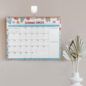 BESTOYARD 2025 Countdown Calendar Home Hanging Calendar Household Daily Use Calendar Sturdy Calendar Family Wall Calendar Wall Calendar Art Paper Dating Original Design Small Wall Calendar