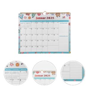 BESTOYARD 2025 Countdown Calendar Home Hanging Calendar Household Daily Use Calendar Sturdy Calendar Family Wall Calendar Wall Calendar Art Paper Dating Original Design Small Wall Calendar