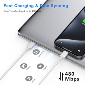 Matsusho iPhone 15 Charger Fast Charging 10 FT, 2 Pack 20W USB C Wall Charger with 10FT Long Type C Charger Fast Charging Cable Compatible for iPhone 15/15 Pro/15 Pro Max/15 Plus, iPad Pro/Air/Mini