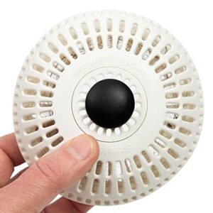 ShowerShroom Stealth Shower Hair Drain Catcher - Hair Stopper for Shower Drain, Bathtub, and Bathroom Sink, Will Not Impede Water Flow, Bathtub Hair Catcher for Drain with No Installation Required