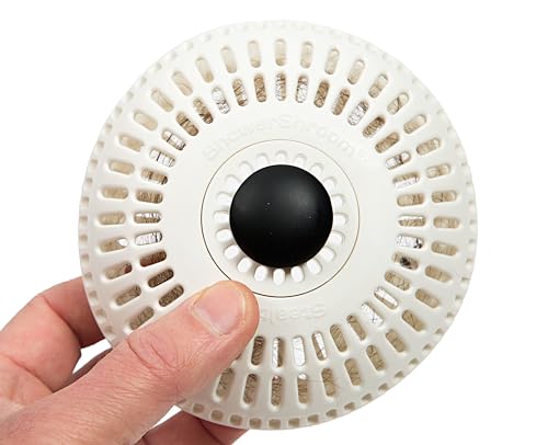 ShowerShroom Stealth Shower Hair Drain Catcher - Hair Stopper for Shower Drain, Bathtub, and Bathroom Sink, Will Not Impede Water Flow, Bathtub Hair Catcher for Drain with No Installation Required