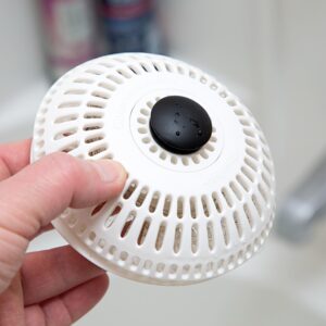 ShowerShroom Stealth Shower Hair Drain Catcher - Hair Stopper for Shower Drain, Bathtub, and Bathroom Sink, Will Not Impede Water Flow, Bathtub Hair Catcher for Drain with No Installation Required