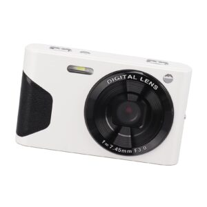 Digital Camera, HD Digital Camera 1080P for Photography (White)