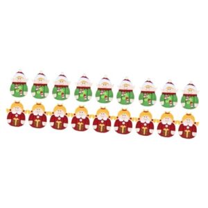 abaodam 18 pcs cute elf girl and fork set christmas utensil holder santa ornament cutter fork cover christmas forks bag christmas ornament christmas tableware bag candy bag variety