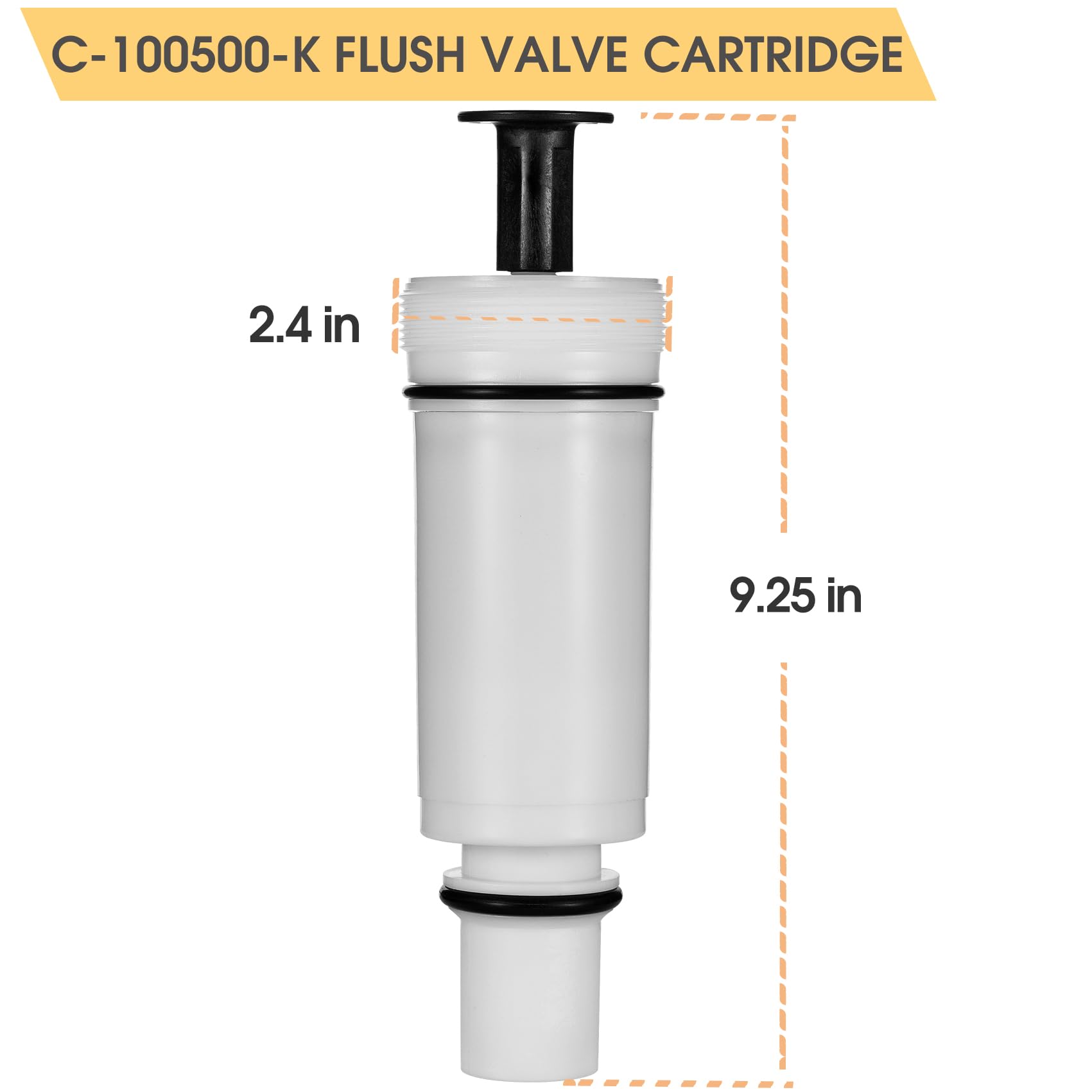 C-100500-K C-100500-Kit Replacement Cartridge Kit Flush Valve Cartridge Assembly Kit for m-101526-f3 503 504 Cartridge, White, 1 Pack