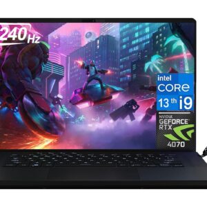 ASUS ROG Zephyrus M16 Gaming Laptop 2023 Newest, 16" QHD 240Hz Display, Intel Core i9-13900H, NVIDIA GeForce RTX 4070, 64GB DDR5 RAM, 4TB SSD, Backlit Keyboard, Windows 11 Home, with Laptop Stand