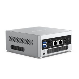 minisforum un1245 mini pc barebone with intel core i5-12450h,8 cores/12 threads, mini desktop computer, hdmi 2.0/usb-c/dp 1.4, 2.5 g rj45 lan, 5 usb ports, wi-fi 6e & bt 5.2