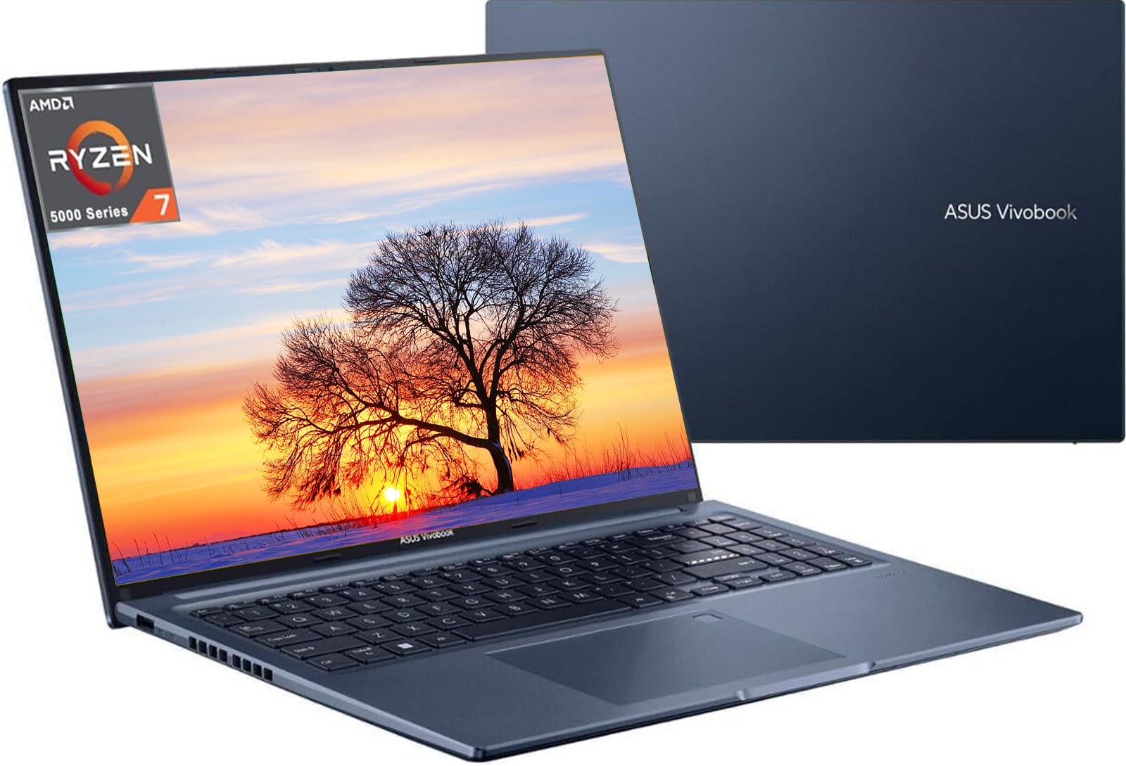 ASUS 2023 Newest Vivobook Laptop, 16" HD Display, AMD Ryzen 7 5800HS(Beat i7-1195G7), 40GB RAM, 1TB SSD, AMD Radeon Graphics, WiFi 6, Chiclet Keyboard, USB-A&C, Windows 11 Home, Bundle with JAWFOAL