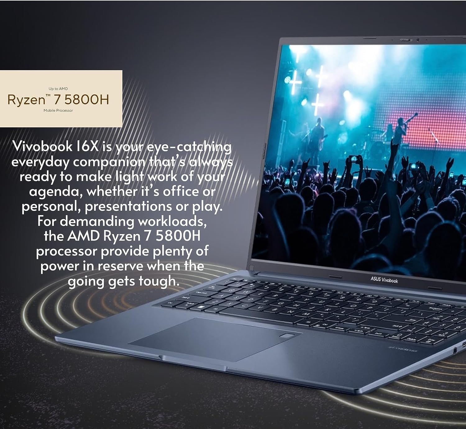 ASUS 2023 Newest Vivobook Laptop, 16" HD Display, AMD Ryzen 7 5800HS(Beat i7-1195G7), 40GB RAM, 1TB SSD, AMD Radeon Graphics, WiFi 6, Chiclet Keyboard, USB-A&C, Windows 11 Home, Bundle with JAWFOAL