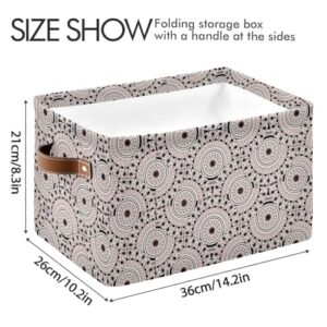 Moroccan Tile Storage Basket Bins Foldable Decorative Storage Box Laundry Hamper Baskte Storage for Pet Books Clothes Makeup Nursery Closet Office,1 pcs