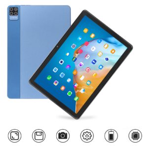 FOLOSAFENAR Digital Tablet, 2560X1600 Resolution MTK6762 Chip 10.1 Inch WiFi Tablet Multifunctional Front 13MP Rear 16MP for Game for Study (US Plug)