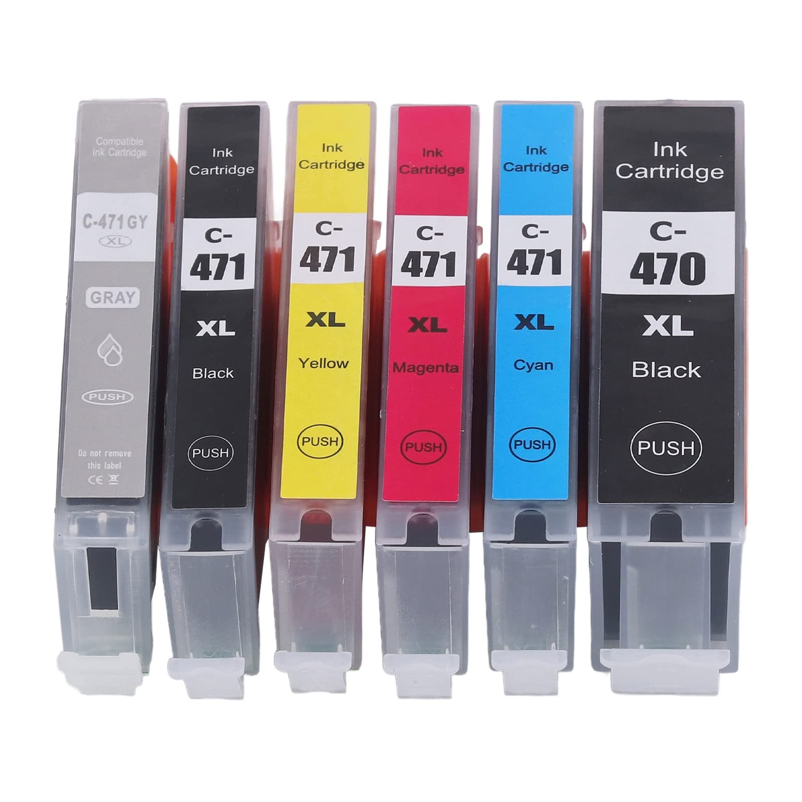 Fafeicy Ink Cartridge, Sublimation Ink Cartridge, Printing Cartridge, Ink Cartridge Printing Accessory Part for PIXMA MG5740 MG6840 MG7740, Ink & Toner (BK BK C M Y GY 6 Colors)