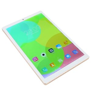 10.1 Inch Kid Tablet PC,Student Reading Tablet for Android10,HD IPS Touchscreen,6GB RAM 128GB ROM 8 Core CPU,5000mah,BT5.0,WiFi,2 SIM Card Slots,Golden. (US Plug)