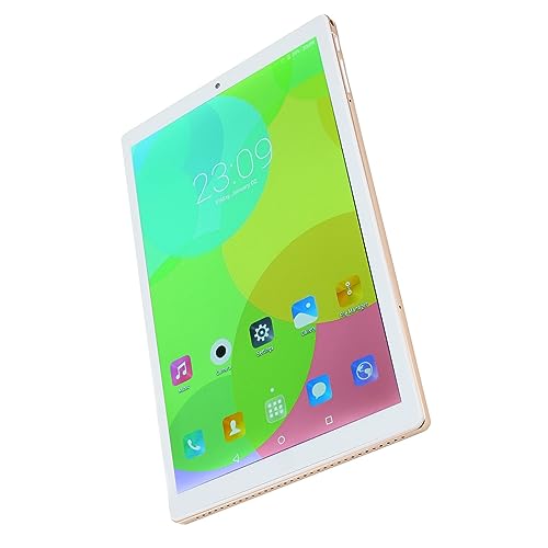 10.1 Inch Kid Tablet PC,Student Reading Tablet for Android10,HD IPS Touchscreen,6GB RAM 128GB ROM 8 Core CPU,5000mah,BT5.0,WiFi,2 SIM Card Slots,Golden. (US Plug)