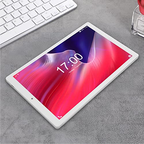 10inch IPS HD Tablet,3GB 64GB 11 8 Core Processor Tablet,Front 5MP Rear 13MP Camera,Dual Sim,Dual Speakers,BT5.0 Touch,3G Calling Tablet,Silver (US Plug)