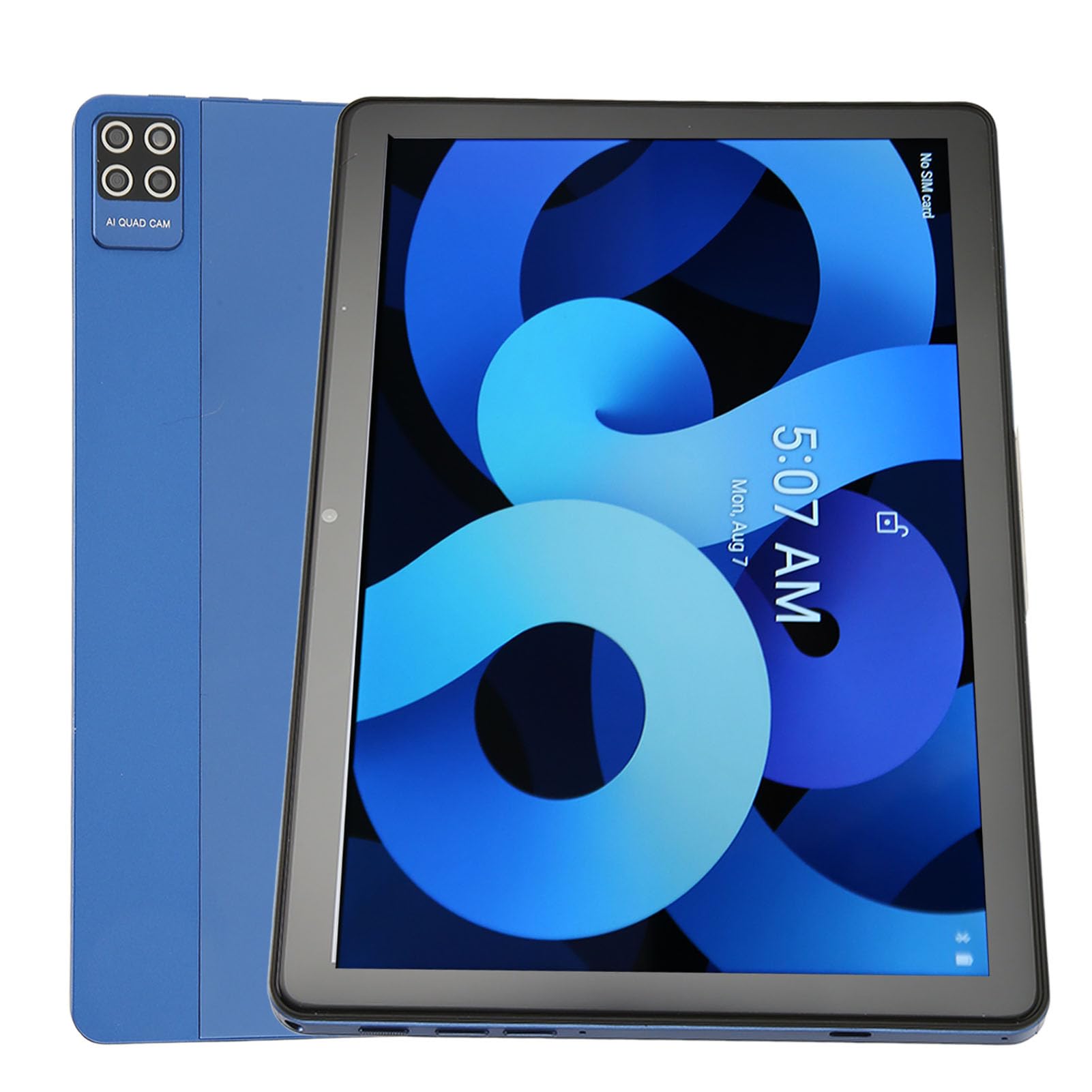 Tablet PC, 8 MP Front Camera 10.1 Inch Tablet MTK6762 Octa Core 12GB RAM 512GB ROM 13 for Business for Learning (Blue)