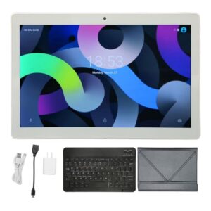 2 in 1 Tablet US Plug 100-240V Tablet PC 10 Core CPU 8MP 20MP Camera with Keyboard for Entertainment (US Plug)