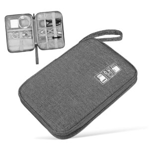 aboofan 2 pcs digital accessories organizer data cable storage bag electronic accessories organizer digital accessories bag data line storage bag pack polyester travel earphone