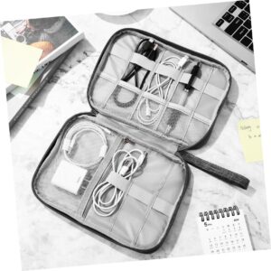 ABOOFAN 2 Pcs Digital Accessories Organizer Data Cable Storage Bag Electronic Accessories Organizer Digital Accessories Bag Data Line Storage Bag Pack polyester travel earphone