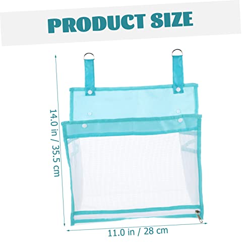 TOYANDONA 2pcs Toy Storage Mesh Bag Bathtub Hanging Bag Shower Toy Storage Organizer Bath Toy Organizer for Tub Wall Hanging Toys Bag Bathtub Toy Holder Tub Toys Toy Basket Square Baby Net