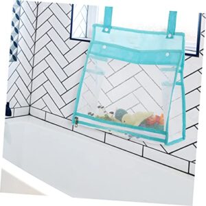 TOYANDONA 2pcs Toy Storage Mesh Bag Bathtub Hanging Bag Shower Toy Storage Organizer Bath Toy Organizer for Tub Wall Hanging Toys Bag Bathtub Toy Holder Tub Toys Toy Basket Square Baby Net