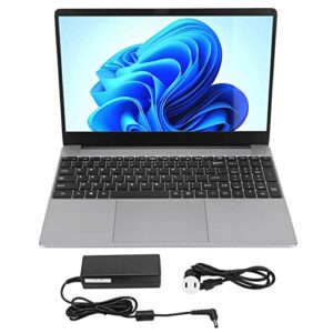 Tangxi 512GB Computer Laptop, 15.6in 1920x1080 FUD I7 Windows10 Laptop, 8GB and 512GB SSD, with Keyboard Backlight, 802.11.ac 2.4G 5GHz WiFi, BT, RJ45, HDD, Silver (8+512G US Plug)