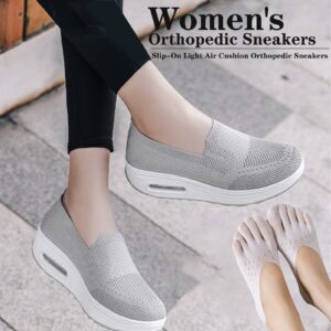 Fitsshoes Women Orthopedic Sneakers,Slip-On Light Air Cushion Orthopedic Sneakers,Women's Orthopedic Sneakers,Fitsshoes for Women Orthopedic Slip-On Light Air Cushion Orthopedic Sneakers