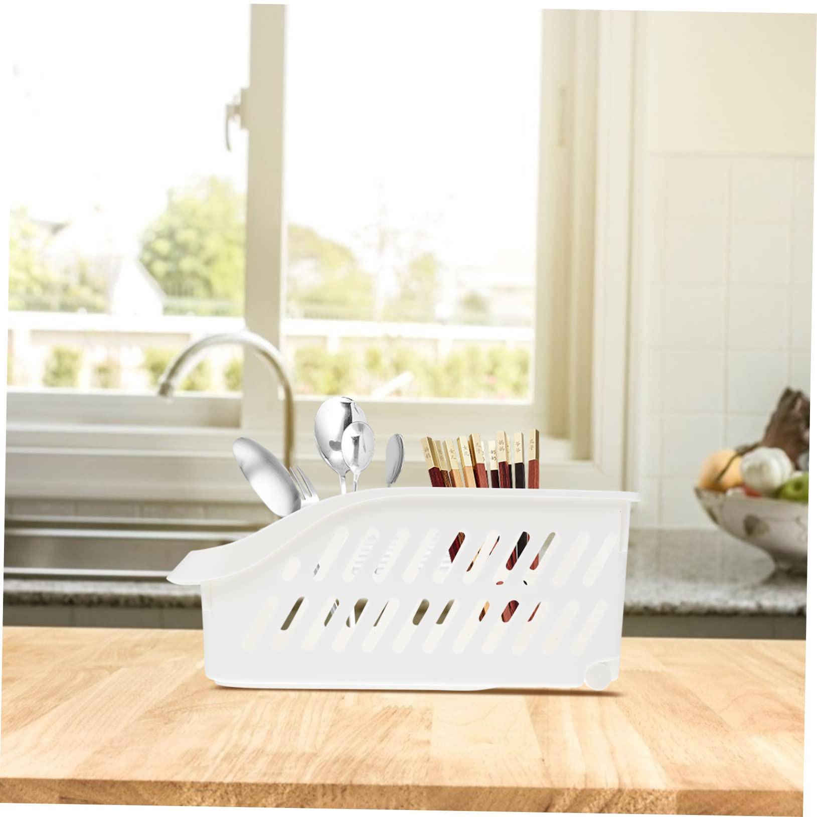 Abaodam 1Pc Box Storage Box Sundries Organizer Jewelry Storage Basket Nursery Basket Stackable Masaüstü kutusu white plastic storage bins Sundries Holder Plastic baskets hollow office