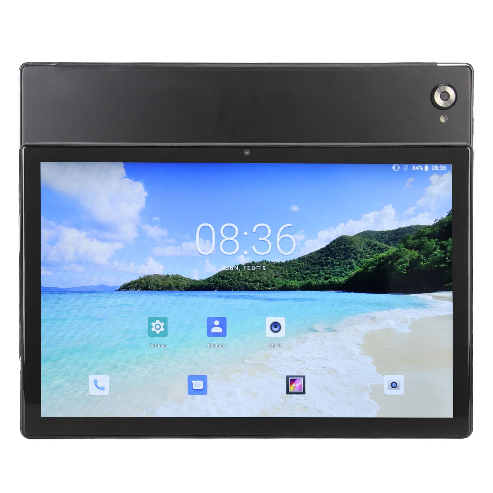 10.1 Inch Tablet, Tablet 8GB RAM 256GB ROM 5GWIFI 100‑240V 2 in 1 Stereo Dual Speakers with Case (US Plug)