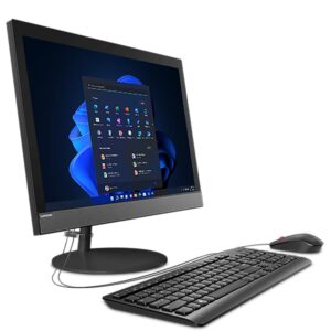 Lenovo V130 20 AIO 19.5" WXGA+ Business All-in-One Desktop Computer, Intel Celeron J4025 Processor, 8GB DDR4 RAM, 256GB SSD, DVDRW, WiFi, Bluetooth, Windows 11 Pro, BROAG