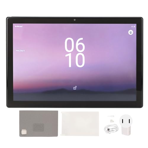 SHYEKYO Tablet, Supports Multitasking 16GB 1TB 4G LTE Tablet 100-240V for Home for Android 13 (US Plug 100‑240V)