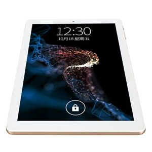 akozon 10.1 inch tablet gold 6gb ram 128gb rom octa core 2.5ghz cpu 13mp camera 8800mah hd tablet for home office 100240v us plug tablets (us plug 100‑240v)