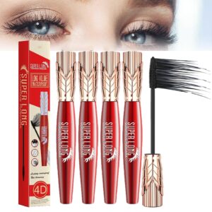 yankina mascara de pestañas, yankina super long mascara, yankina máscara para pestañas super long, yanquina 4d waterproof and sweat super long luxurious mascara, stereo lengthening mascara (4pcs)