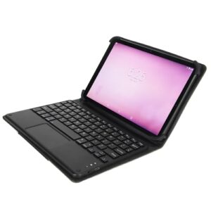 Honio WiFi Tablet, 7000mAh 12.0 Smart Tablet 8GB RAM 256GB ROM Black 10.1 Inch with Keyboard for Gaming Study (US Plug)