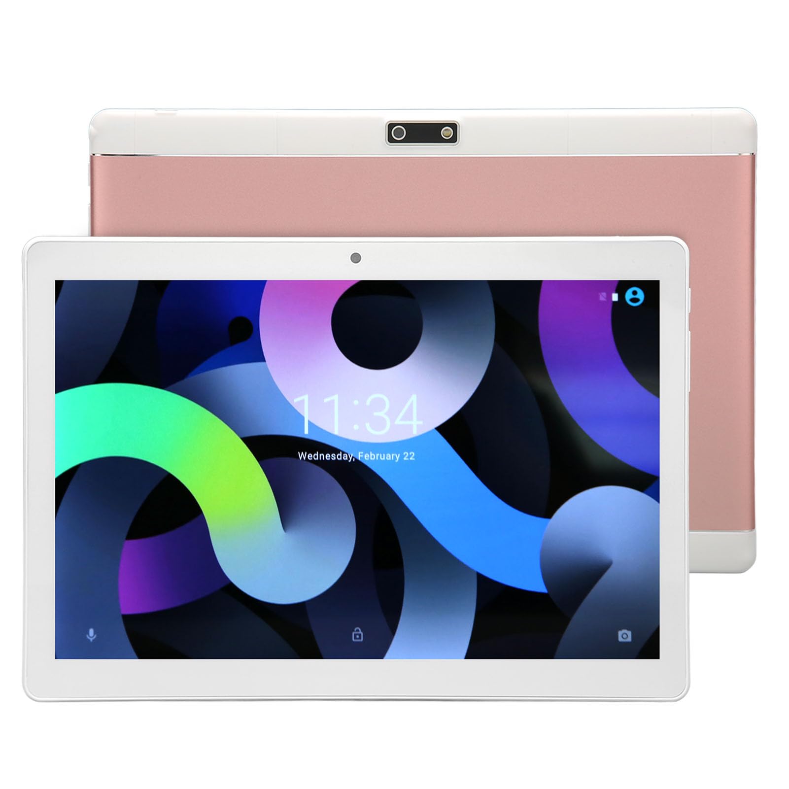 Honio 10.1 Inch Tablet, 5G WiFi Ten Core CPU 100-240V Tablet PC 1920x1200 IPS for Android 12.0 for Travel (US Plug)