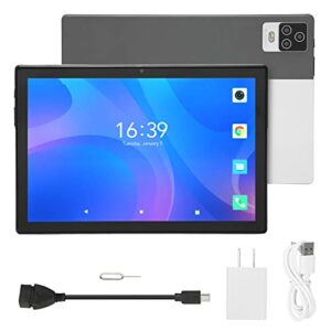 Honio 10.1 Inch Tablet, 8MP Front 16MP Rear Octacore CPU US Plug 100-240V 5G WiFi Support 4G LTE 12GB 256GB Tablet 12.0 (Silver)