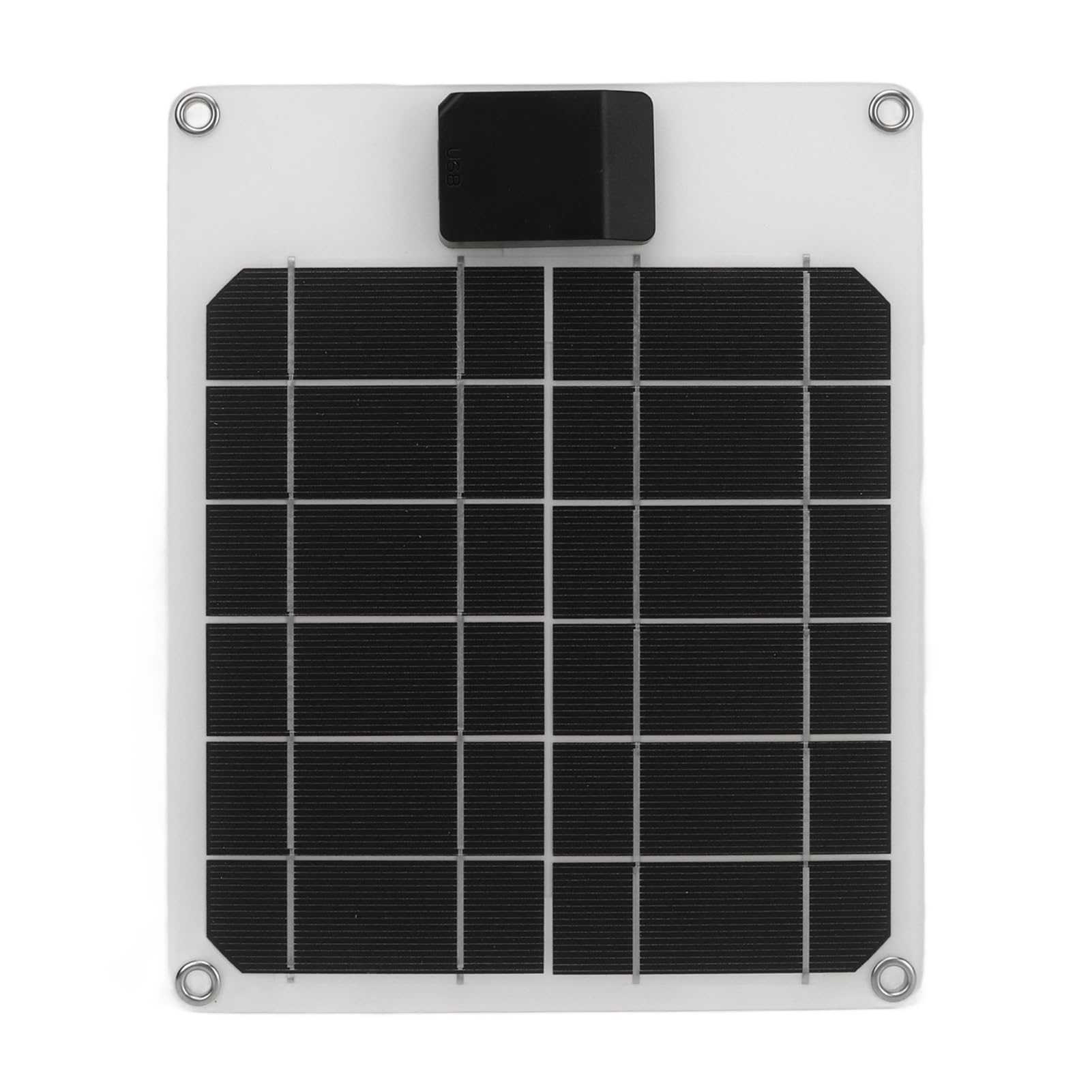 Solar Panel, Monocrystalline Solar Power Generator Panel High Efficiency Weather Resistant for RV (White)